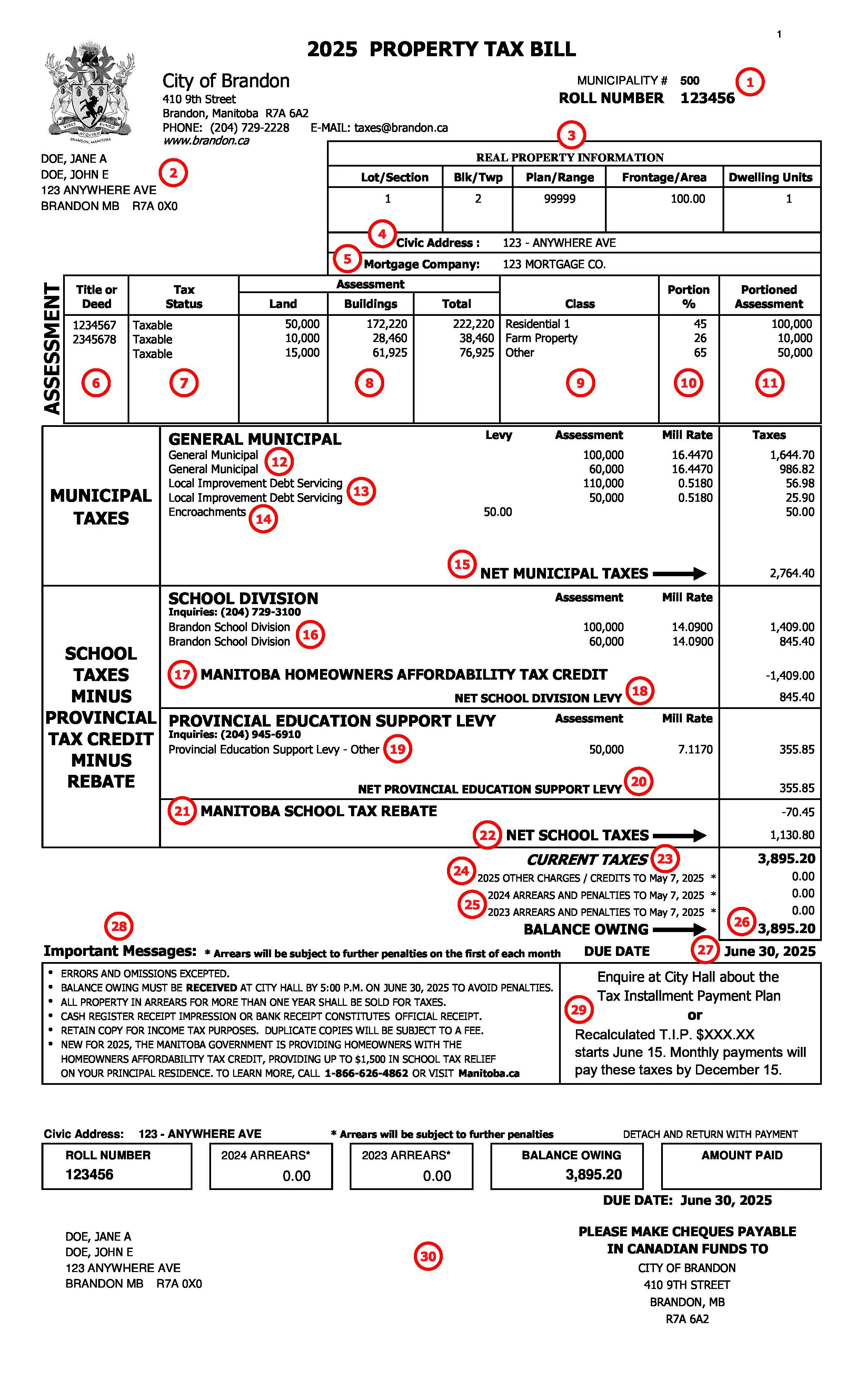 My Tax Bill | City of Brandon