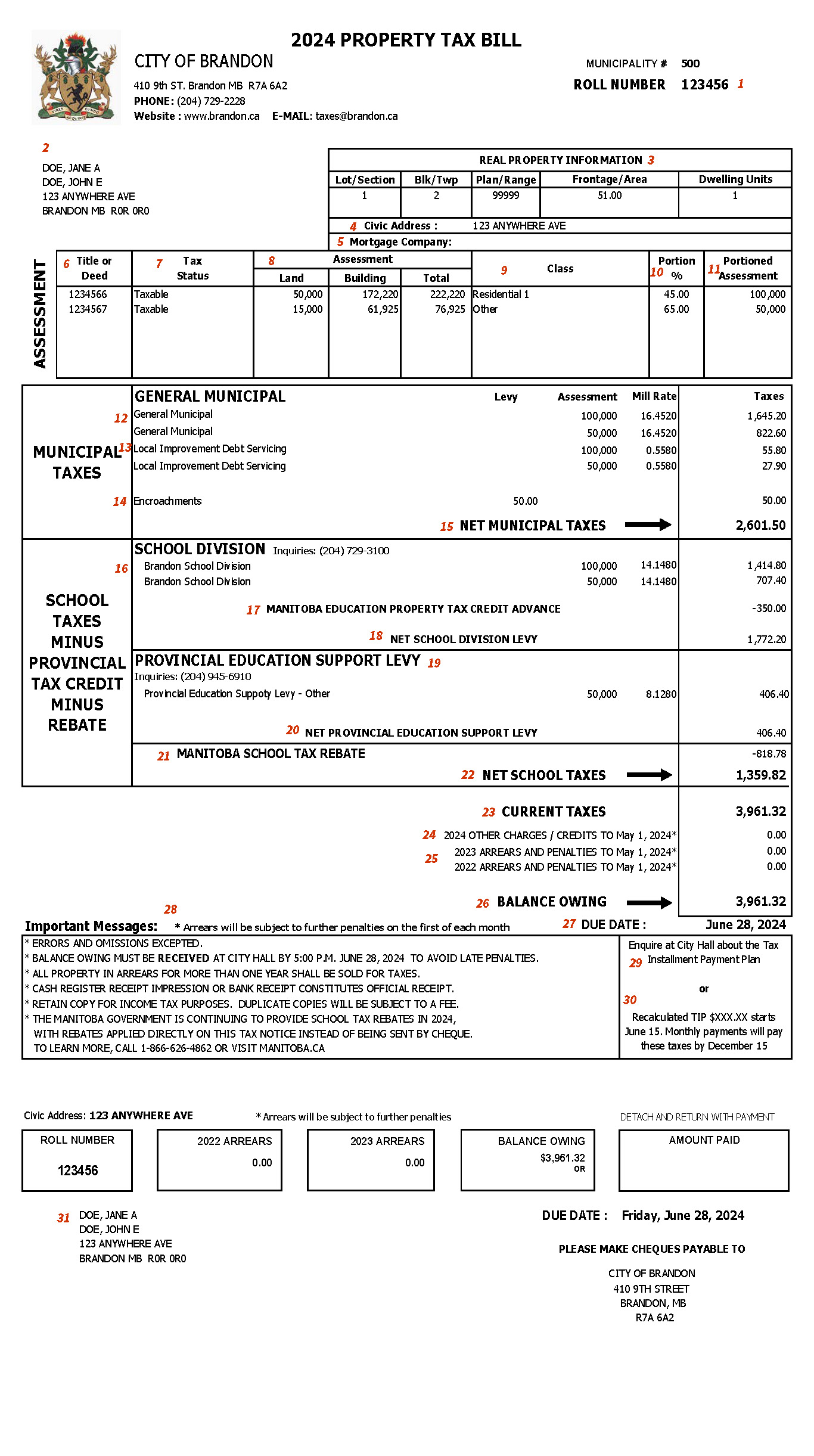 My Tax Bill | City of Brandon