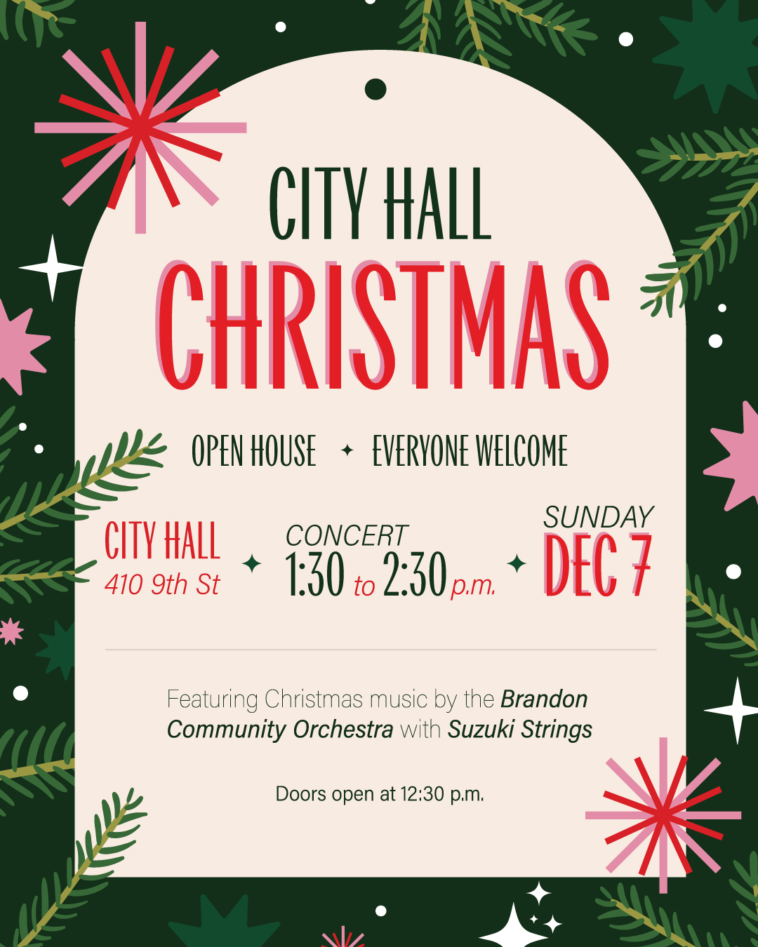 City Hall Christmas Open House | City of Brandon